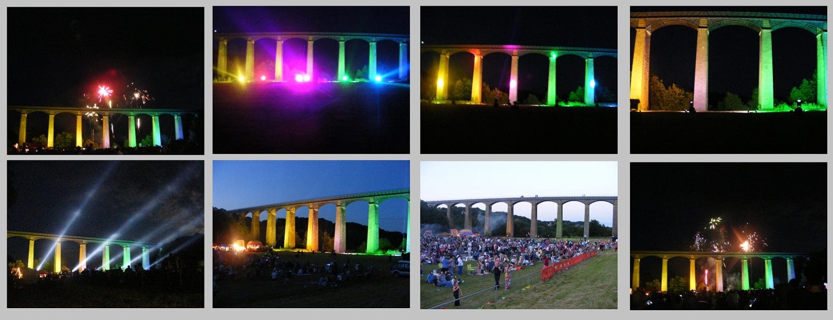 Searchlights light up Pontcysyllte Aqueduct - EMF Technology