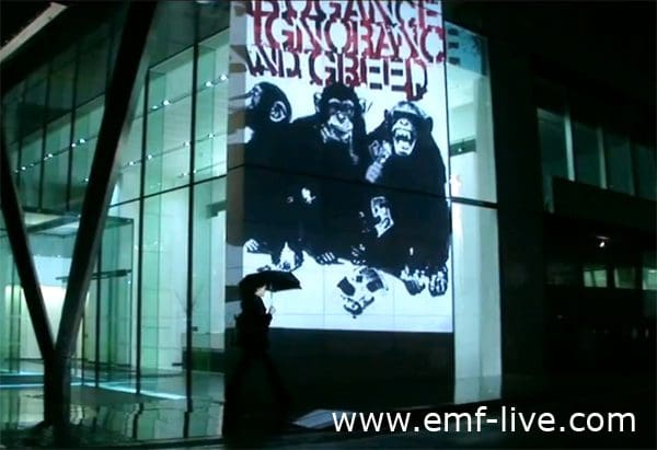 Video Building Projection for Show of Hands! - EMF Technology